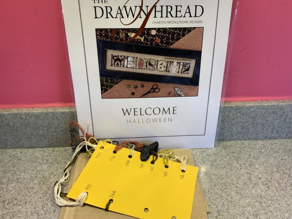 The Drawn Thread “Welcome Halloween” kit - Cross Stitch & Framing ...