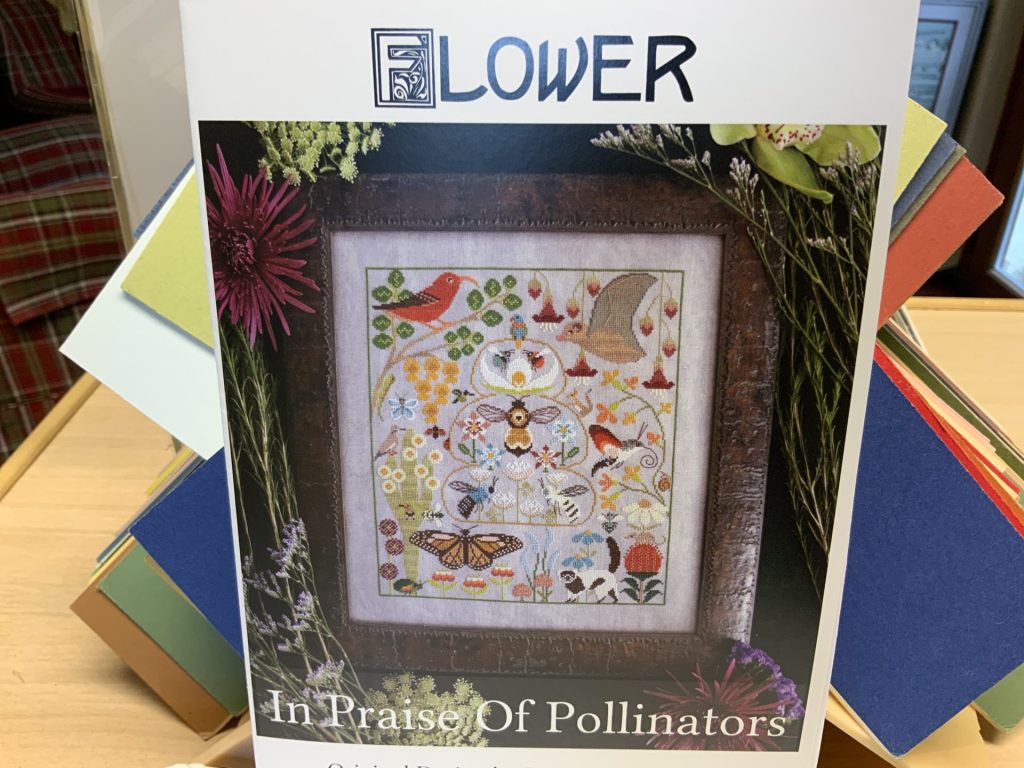 The Blue Flower “In Praise of the Pollinators” chart - Cross Stitch ...