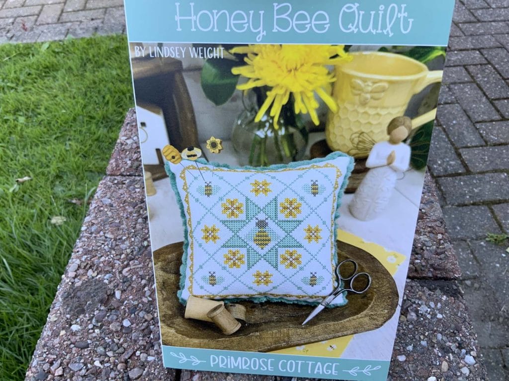Primrose Cottage “Honey Bee Quilt” chart - Cross Stitch & Framing ...