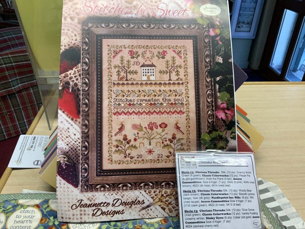 Jeanette Douglas Designs “Stitches be Sweet “ chart + thread pack ...