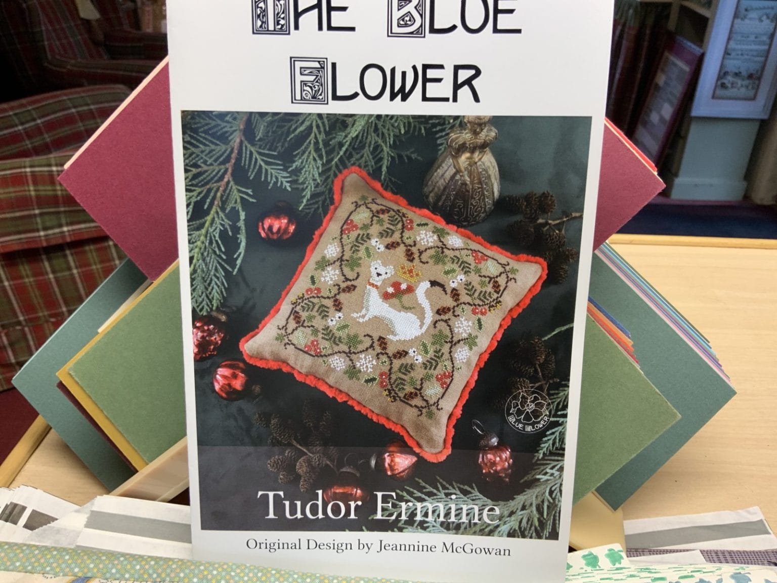 The BLUE FLOWER “Tudor Ermine” chart - Cross Stitch & Framing Oswestry ...