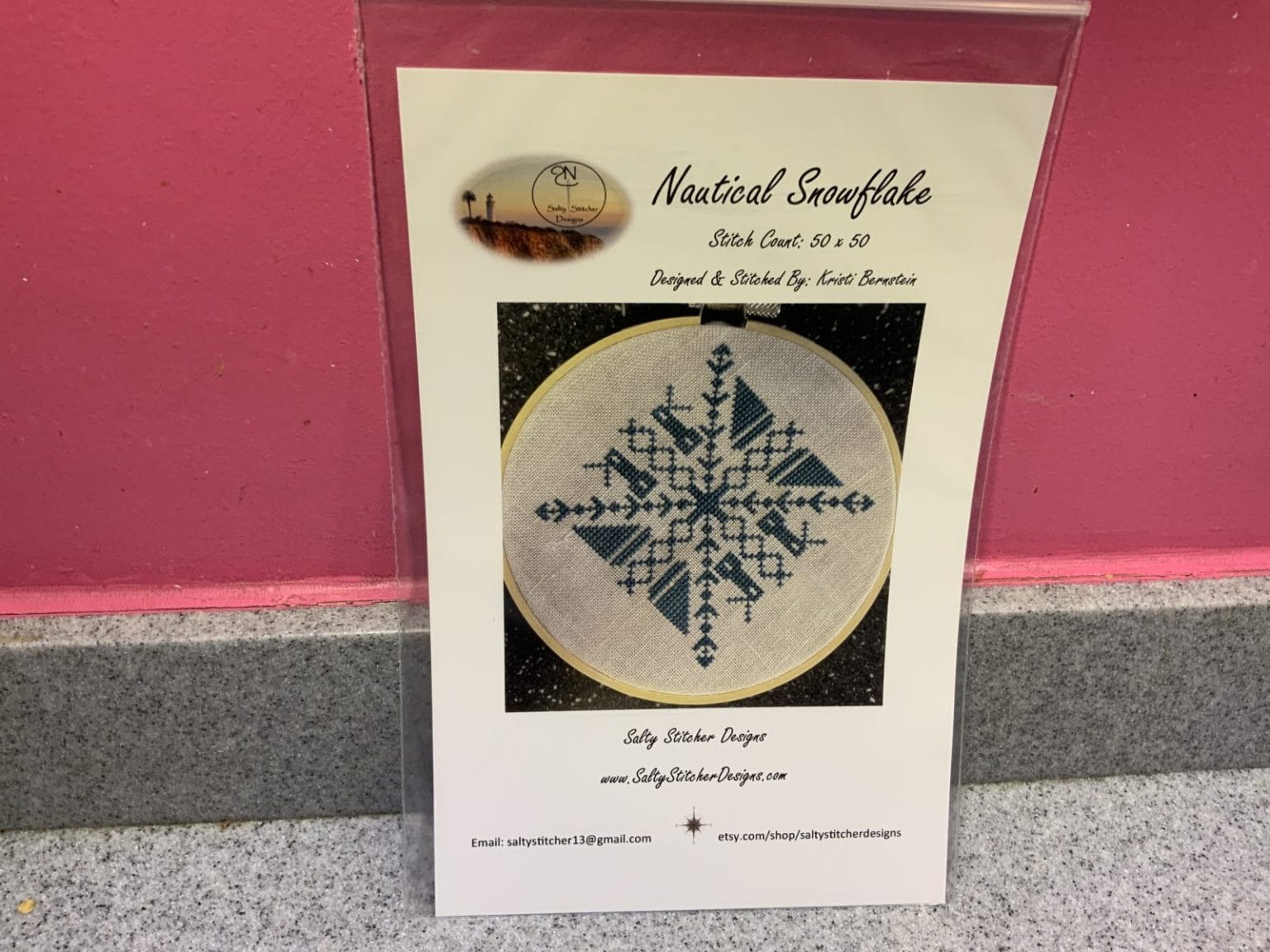 Salty Stitcher designs “Nautical Snowflake” + WDW Ocean thread. - Cross ...
