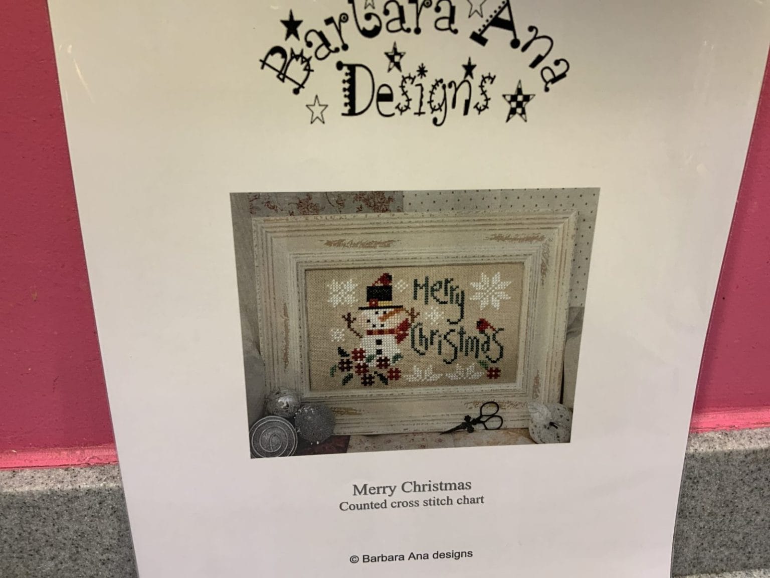 Barbara Ana Designs “Merry Christmas” chart - Cross Stitch & Framing ...